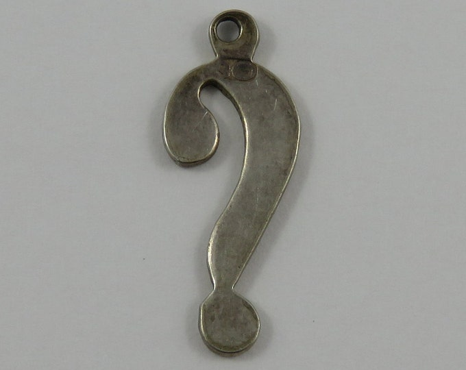 Question Mark Sterling Silver Vintage Charm for Bracelet - Etsy