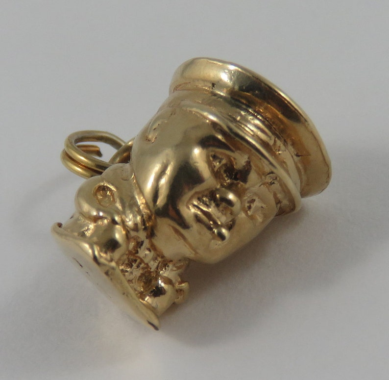 Winston Churchill Toby Jug 14K Gold Vintage Charm for Bracelet | Etsy