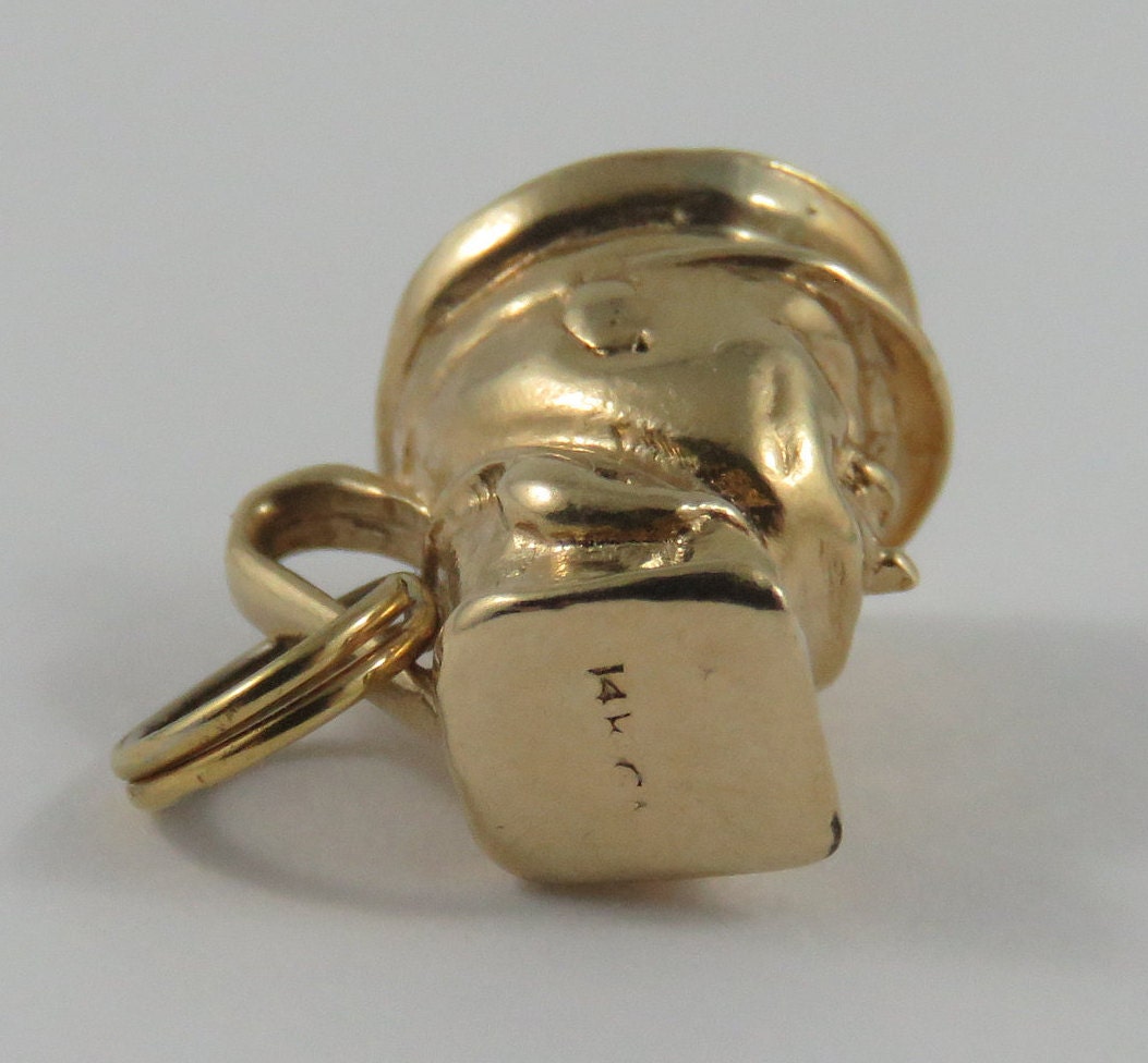 Winston Churchill Toby Jug 14K Gold Vintage Charm for Bracelet | Etsy