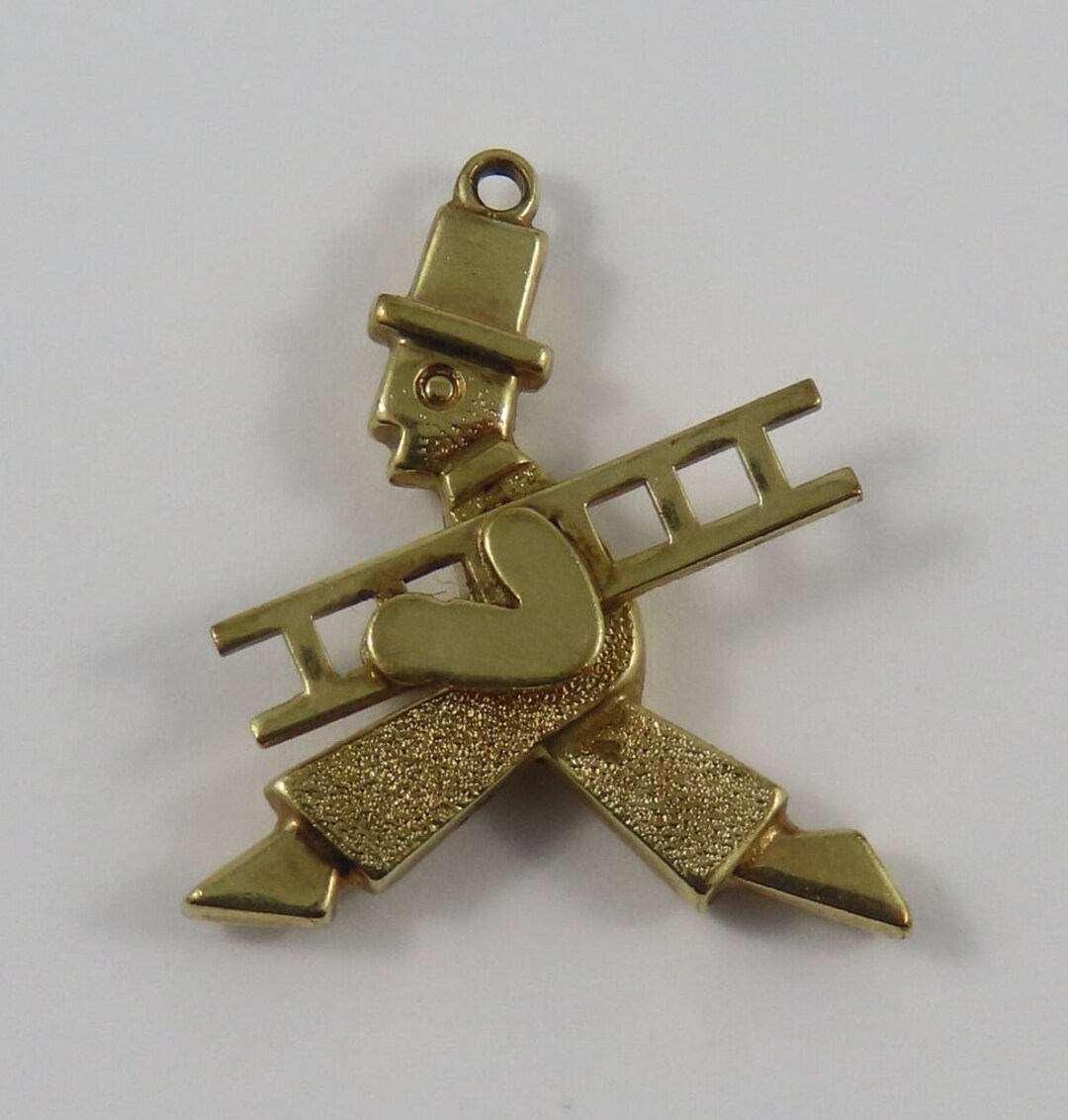 Chimney Sweep 8K Gold Vintage Charm for Bracelet - Etsy
