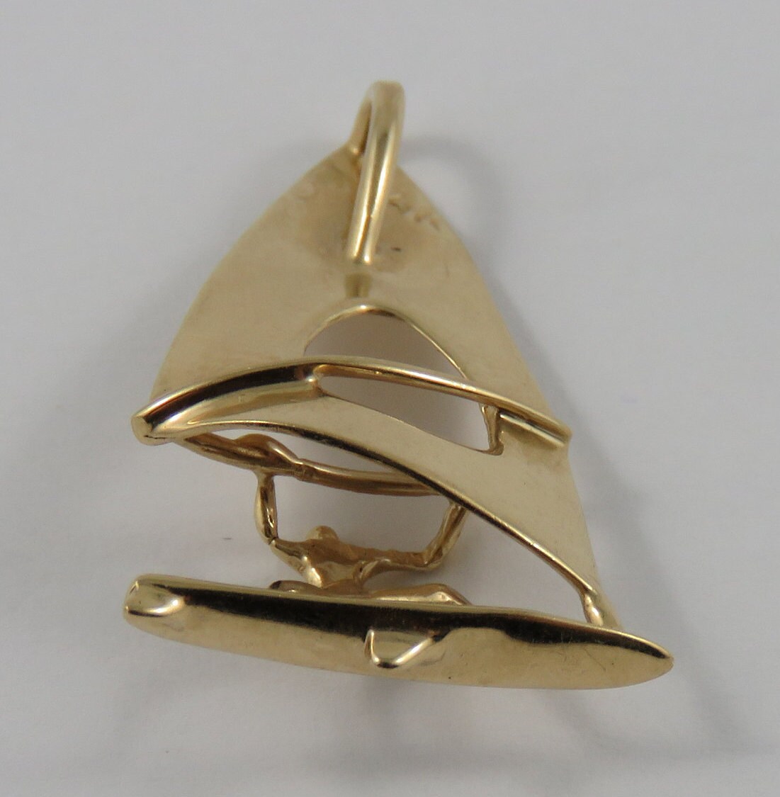 Windsurfer 14K Gold Vintage Charm for Bracelet - Etsy