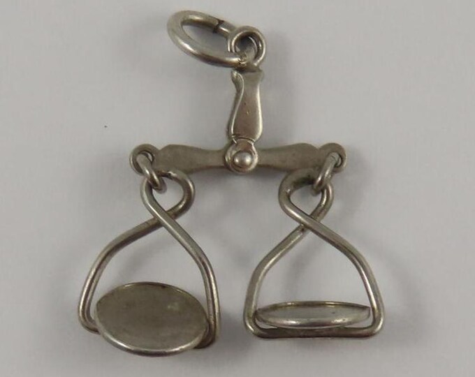Scales of Justice Mechanical Sterling Silver Vintage Charm for Bracelet ...