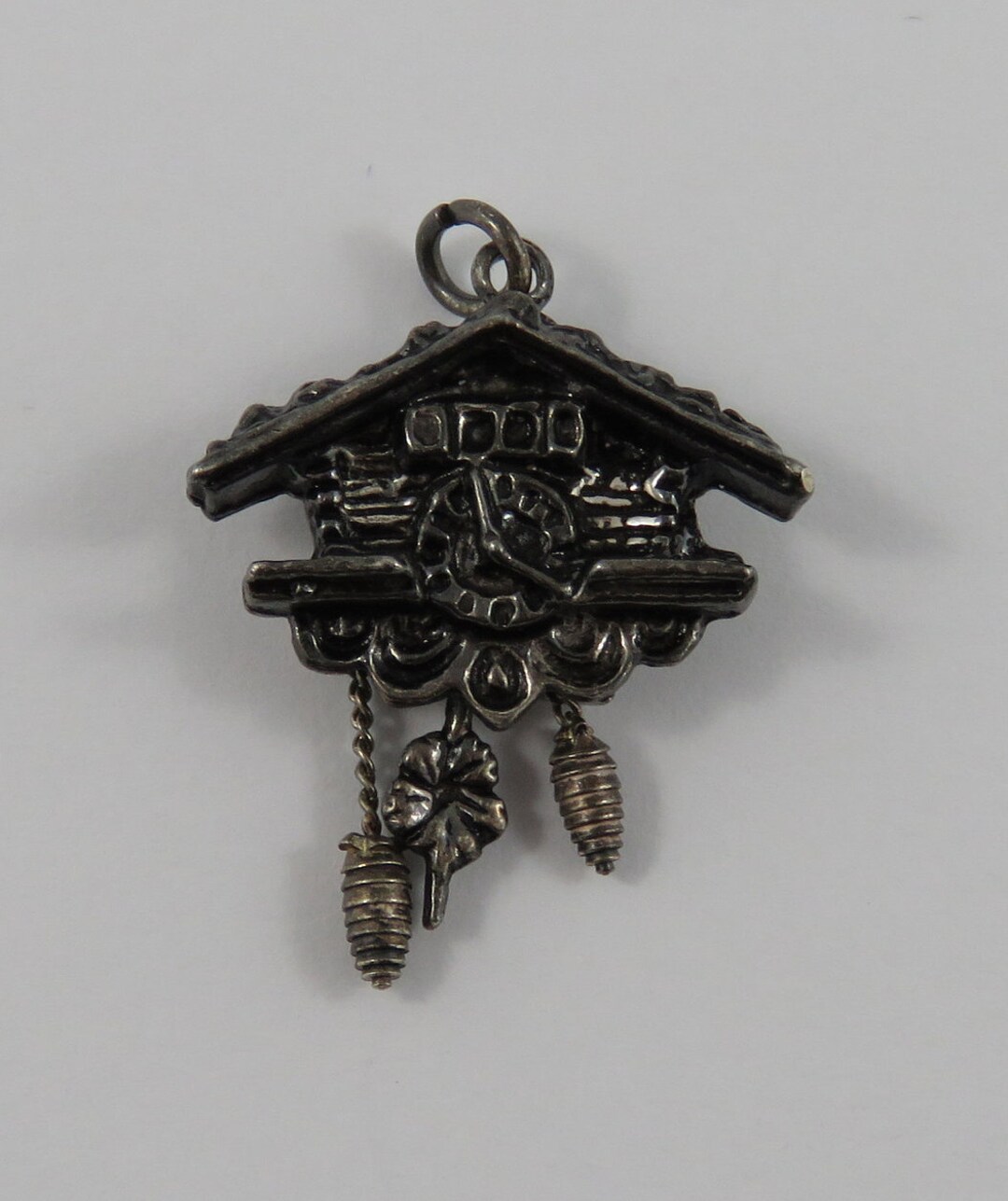 Cuckoo Clock Silver Vintage Charm for Bracelet - Etsy