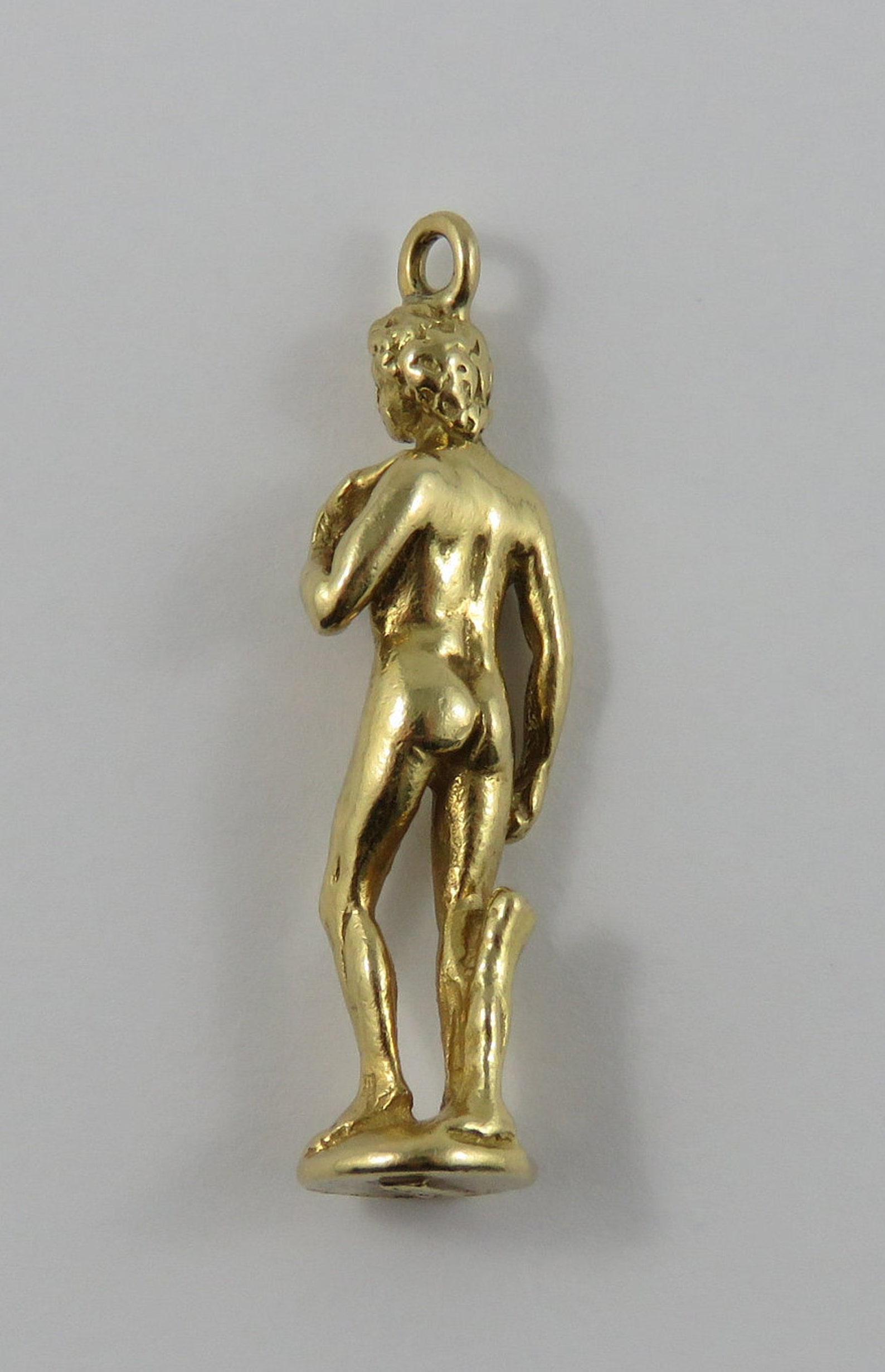 Statue of David by Michelangelo 18K Gold Vintage Charm for - Etsy