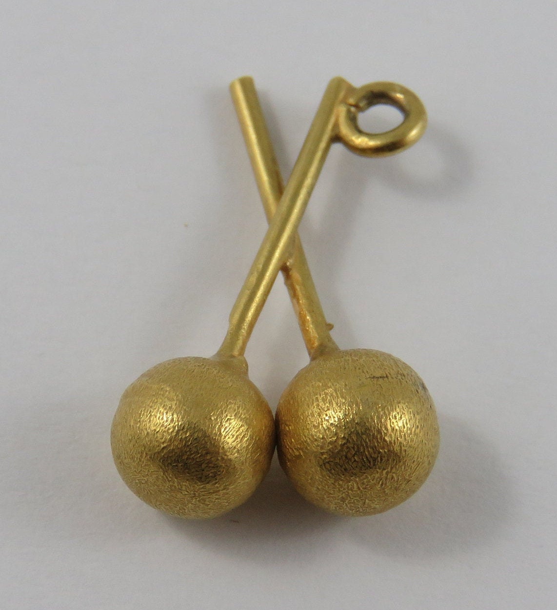 Pair of Maracas 18K Gold Vintage Charm for Bracelet | Etsy