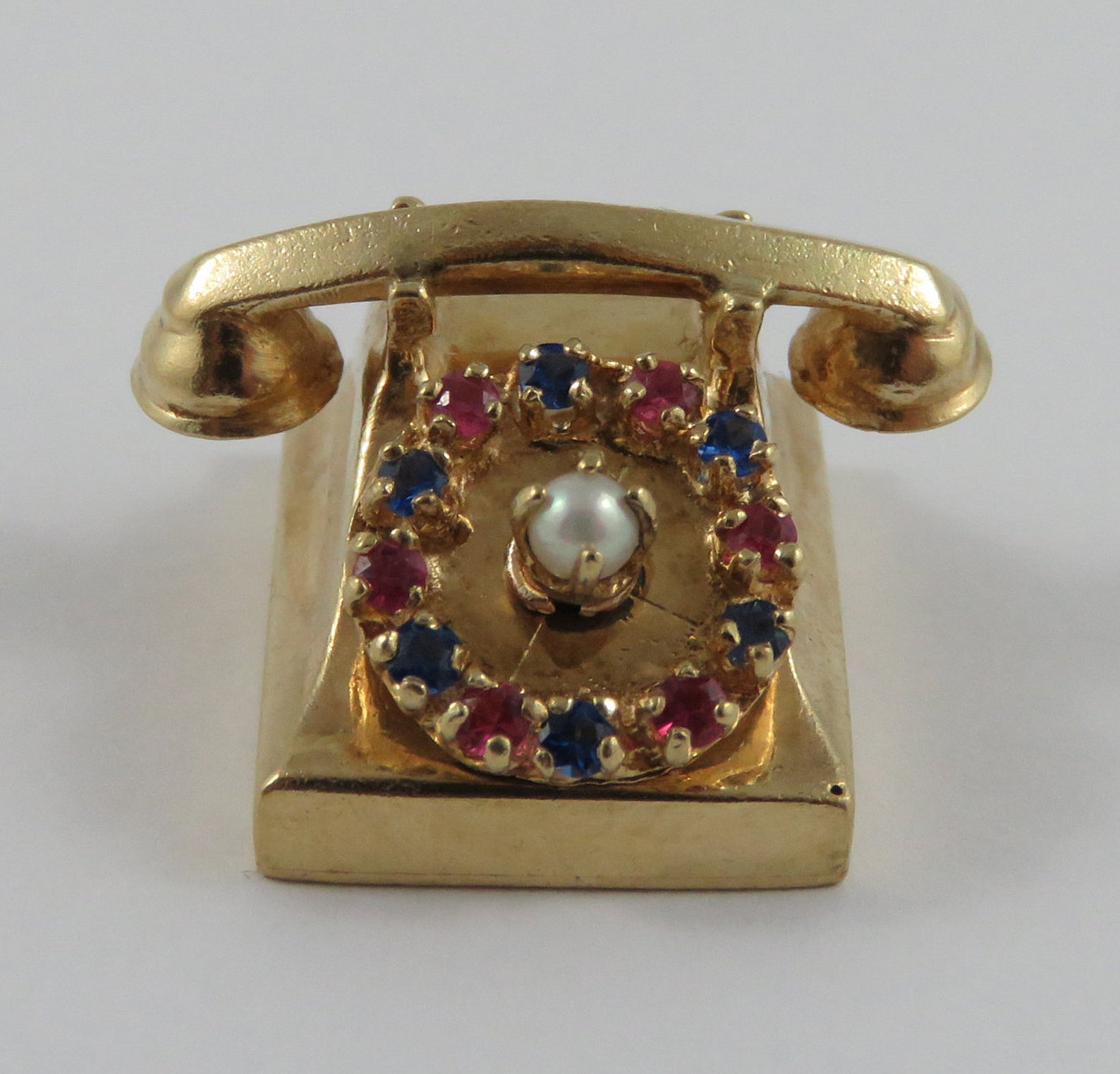 Rotary Dial Telephone With Coloured Stones & Pearl Mechanical - Etsy Canada