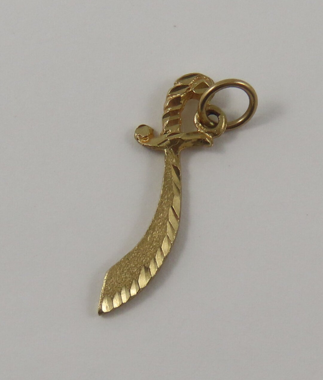 Machete 10K Gold Vintage Charm for Bracelet - Etsy