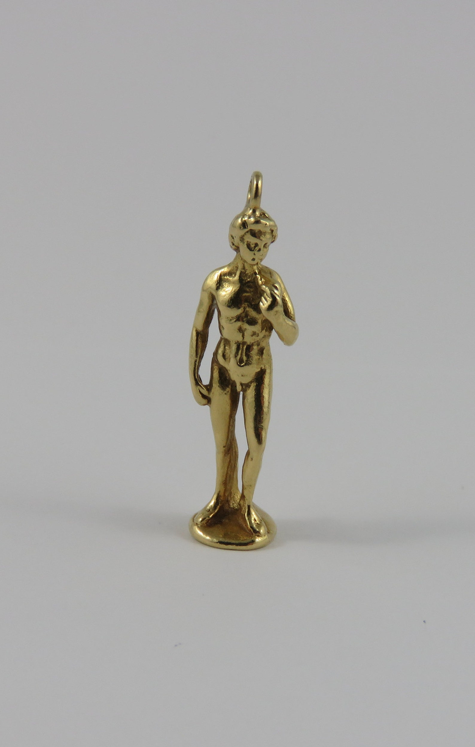 Statue of David by Michelangelo 18K Gold Vintage Charm for - Etsy