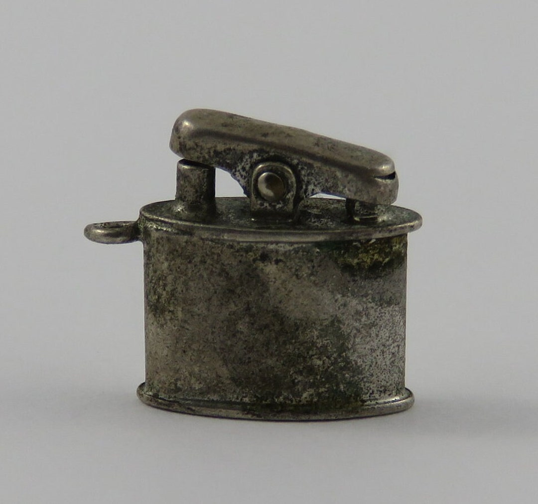 Old Fashioned Cigarette Lighter Mechanical Sterling Silver Vintage ...