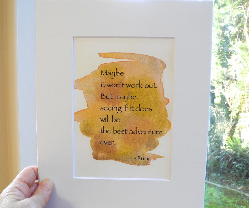 Inspirational Quote Wall Art The Best Adventure Wall Art | Etsy