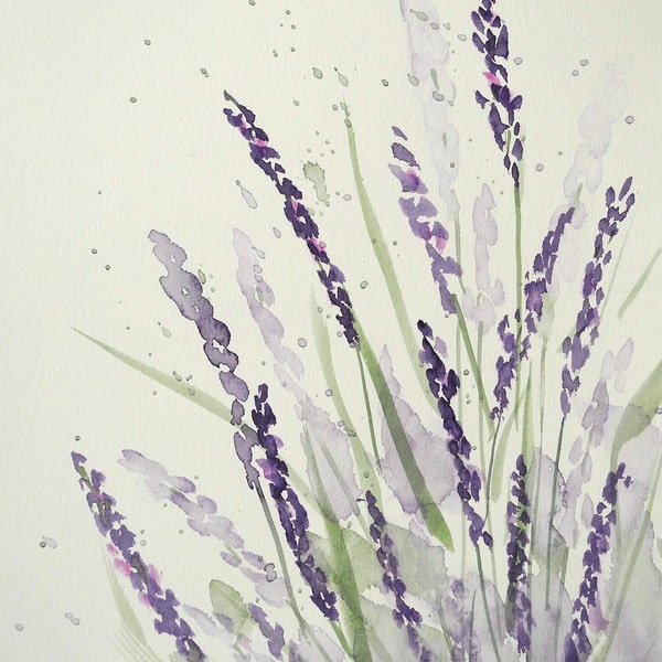 Lavender Painting - Etsy