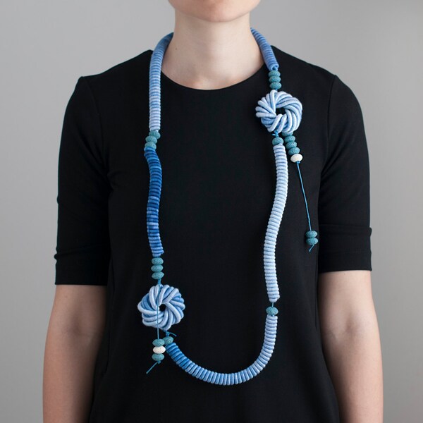 Fiber Necklace - Etsy
