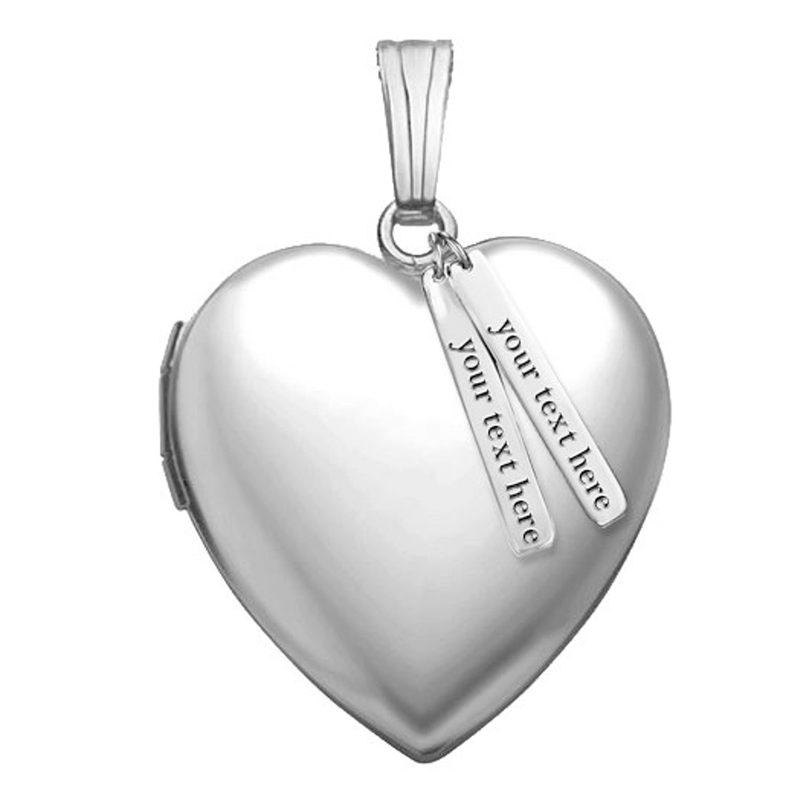 Heart Photo Locket With Personalized Tabs - Etsy