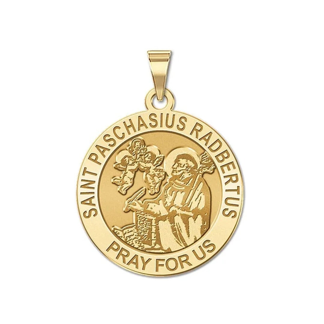 Saint Paschasius Radbertus Religious Medal - Etsy