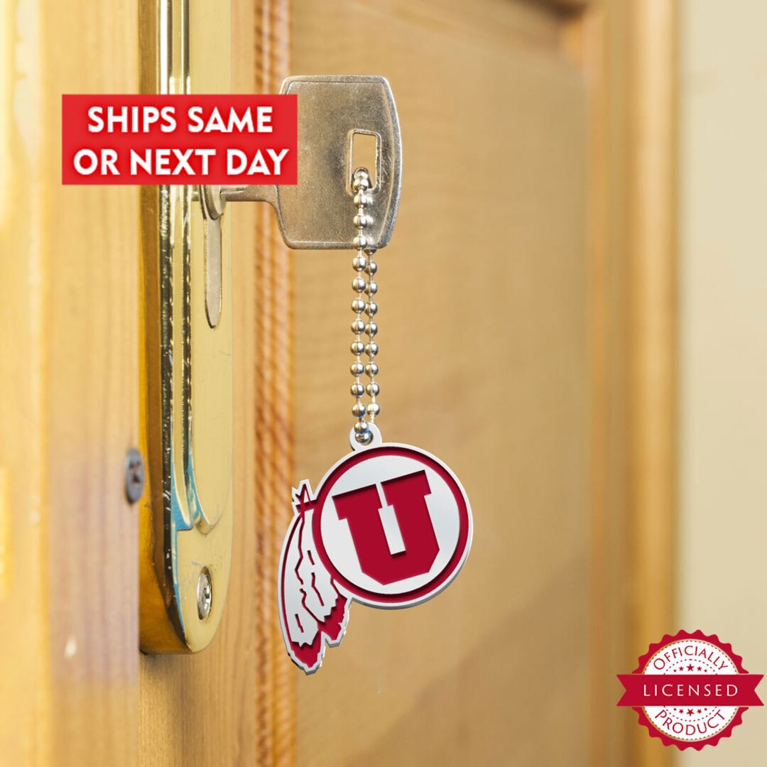 University of Utah Feathered U Keychain - Etsy
