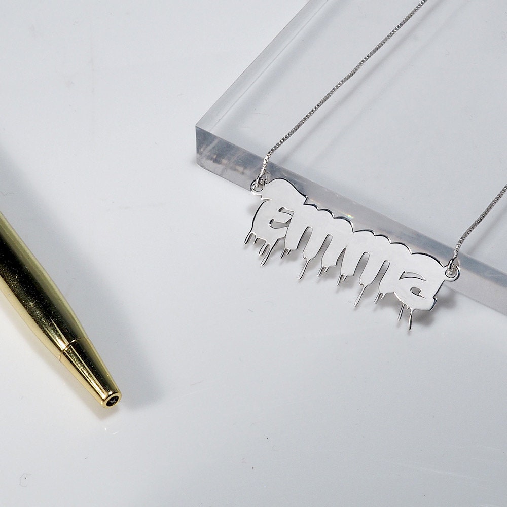 Custom Drip Bubble Nameplate - Etsy