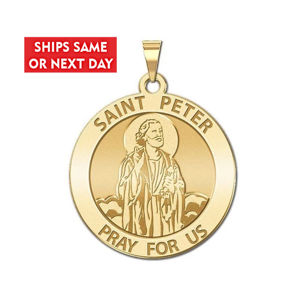 Saint Peter Religious Medal - Etsy