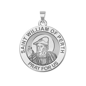 Saint William of Perth Round Religious Medal - Etsy