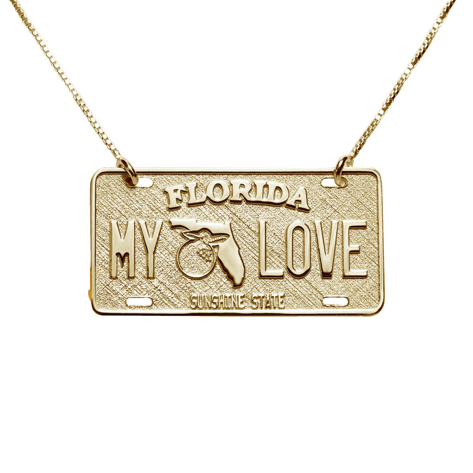 Personalized License Plate Necklace • License Plate Jewelry • Mini ...