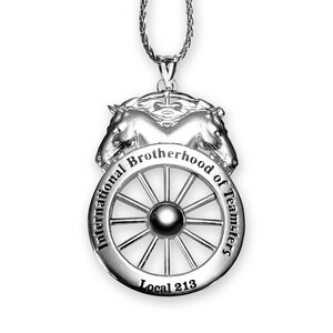 Personalized Teamster Union Badge Necklace - Etsy
