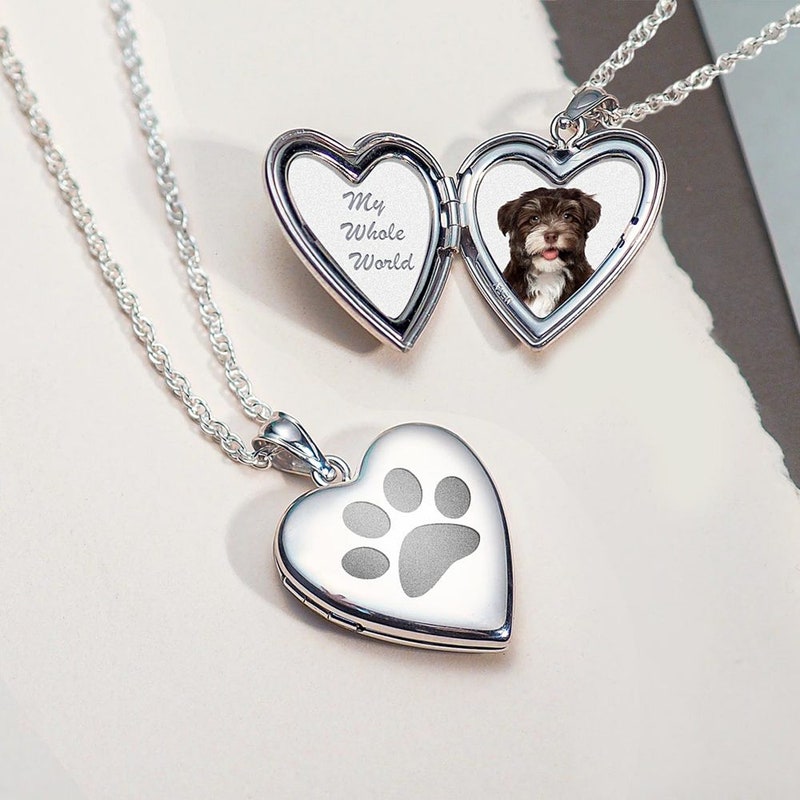 Dog Paw Locket Gold - Etsy