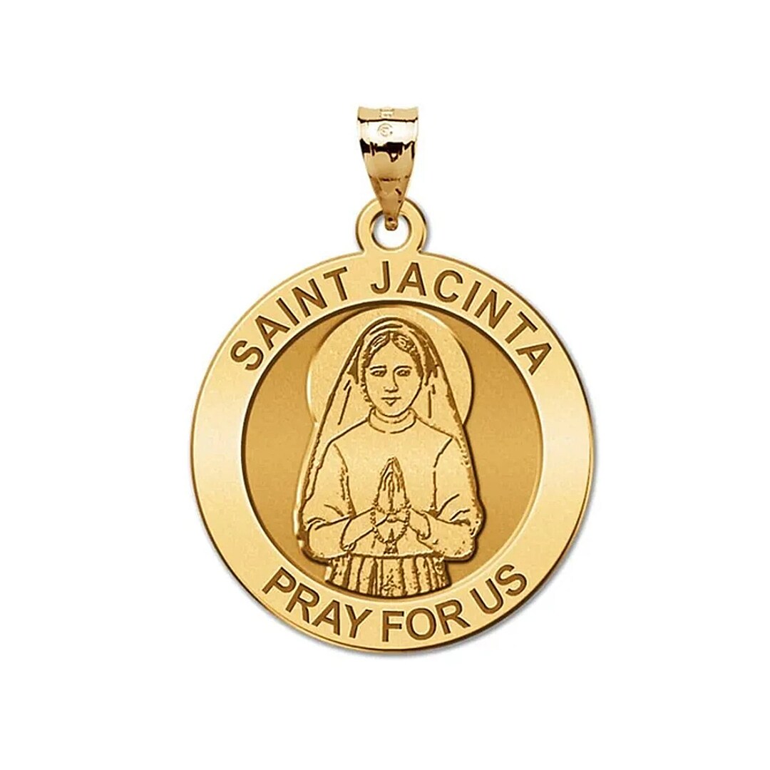 Saint Jacinta Round Religious Medal - Etsy