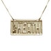 Personalized License Plate Necklace • License Plate Jewelry • Mini ...