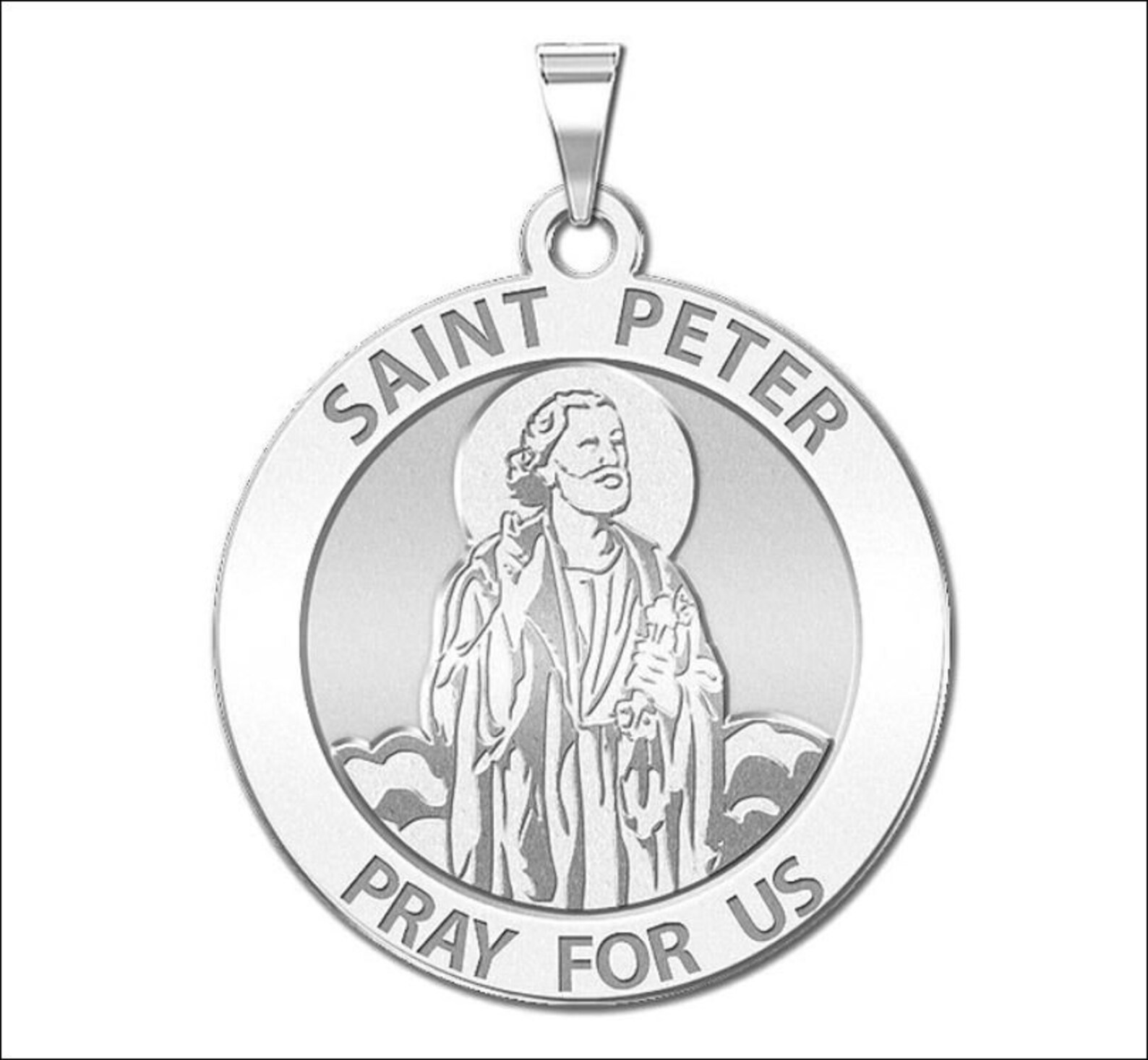 Saint Peter Religious Medal - Etsy