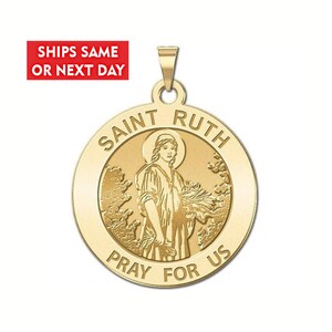 Saint Ruth Round Religious Medal - Etsy