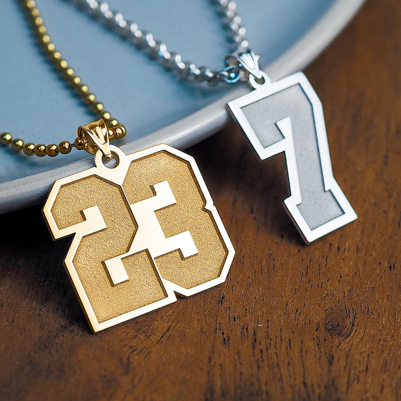 Sports Number Necklace • Number Necklace • Custom Number Necklace ...