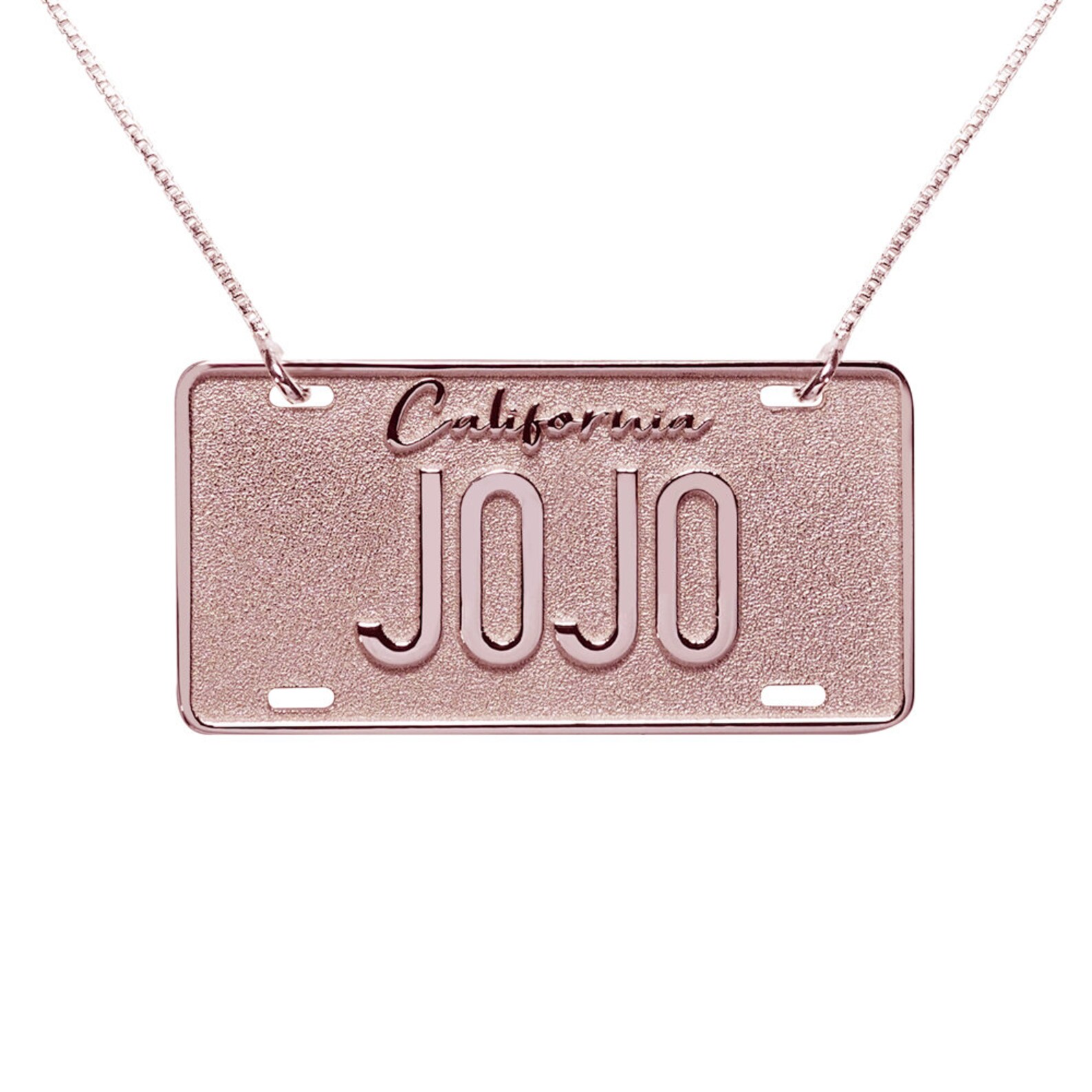 Personalized License Plate Necklace • License Plate Jewelry • Mini ...