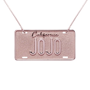 Personalized License Plate Necklace • License Plate Jewelry • Mini ...