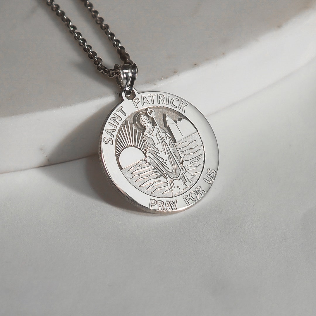 St Patrick Necklace - Saint Patrick Necklace - Patron Saint Patrick ...