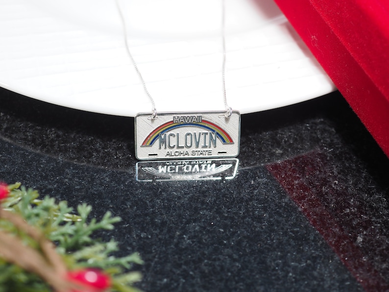 Personalized License Plate Necklace • License Plate Jewelry • Mini ...