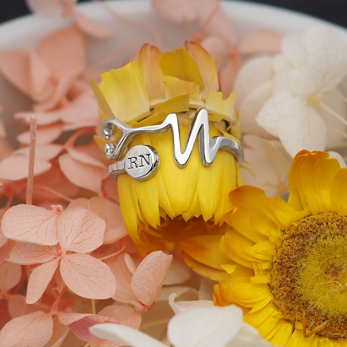 Stethoscope Nurse Ring - Etsy