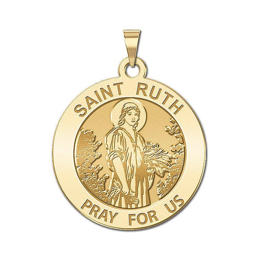 Saint Ruth Round Religious Medal - Etsy
