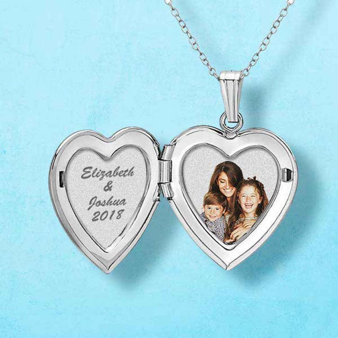 Sterling Silver Heart Photo Locket 3/4 Inch X 3/4 Inch - Etsy