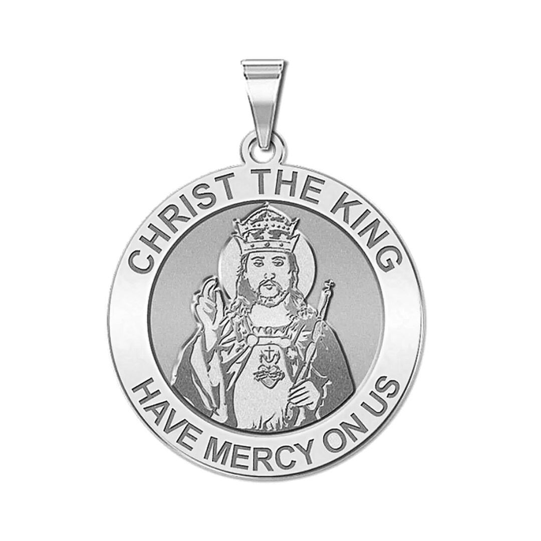 Christ the King Religious Medal - Etsy