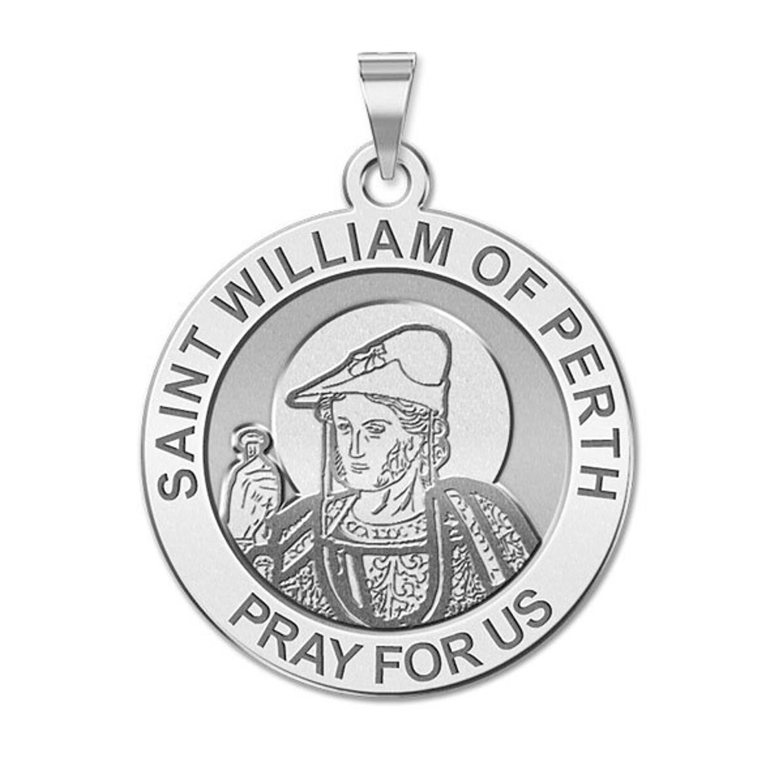 Saint William of Perth Round Religious Medal | Etsy