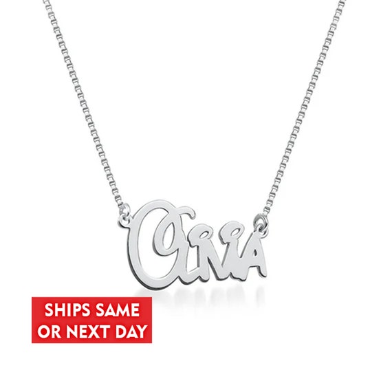 Fairy Tale Name Necklace Disney Princess Name Necklace for | Etsy