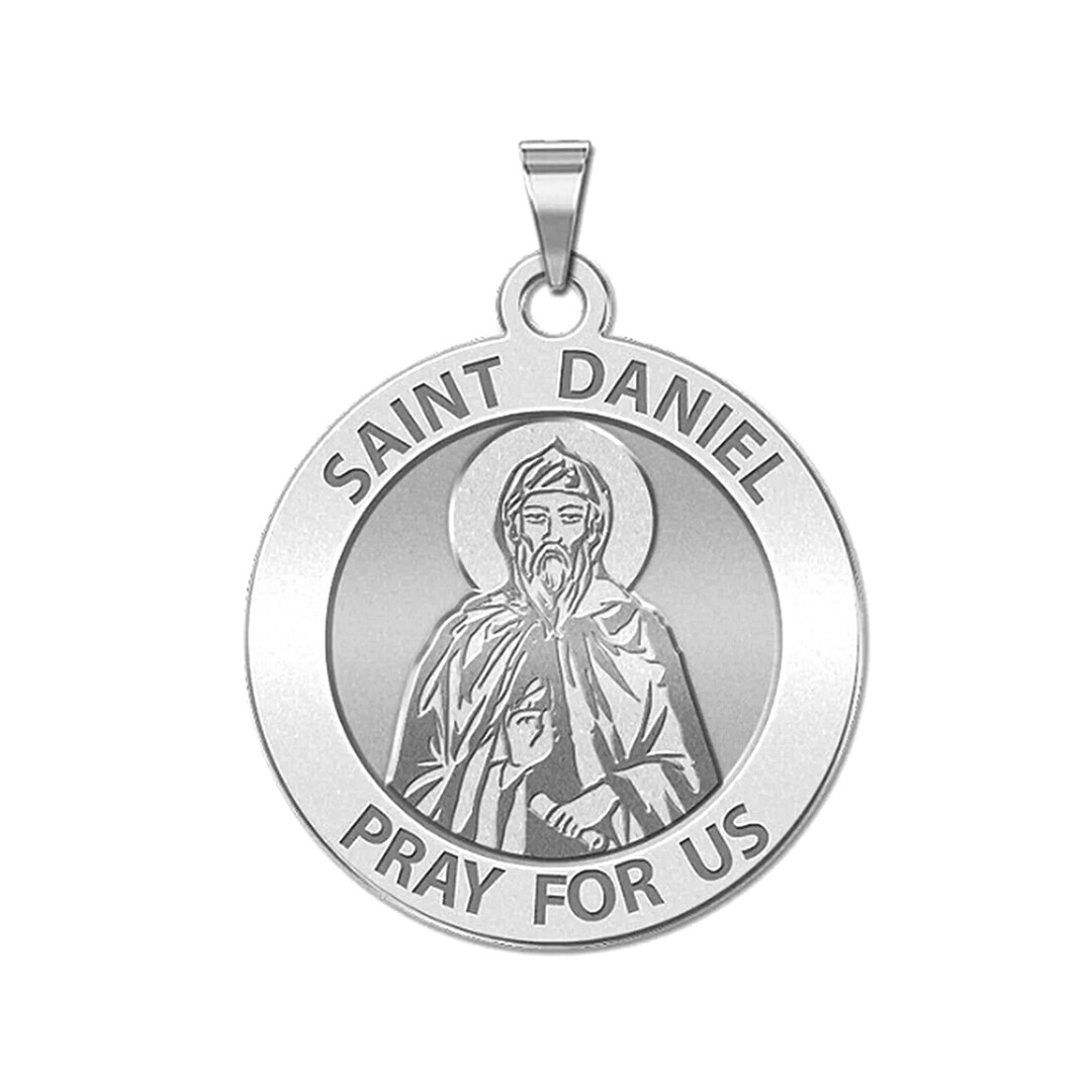 Saint Daniel the Stylite Round Religious Medal - Etsy
