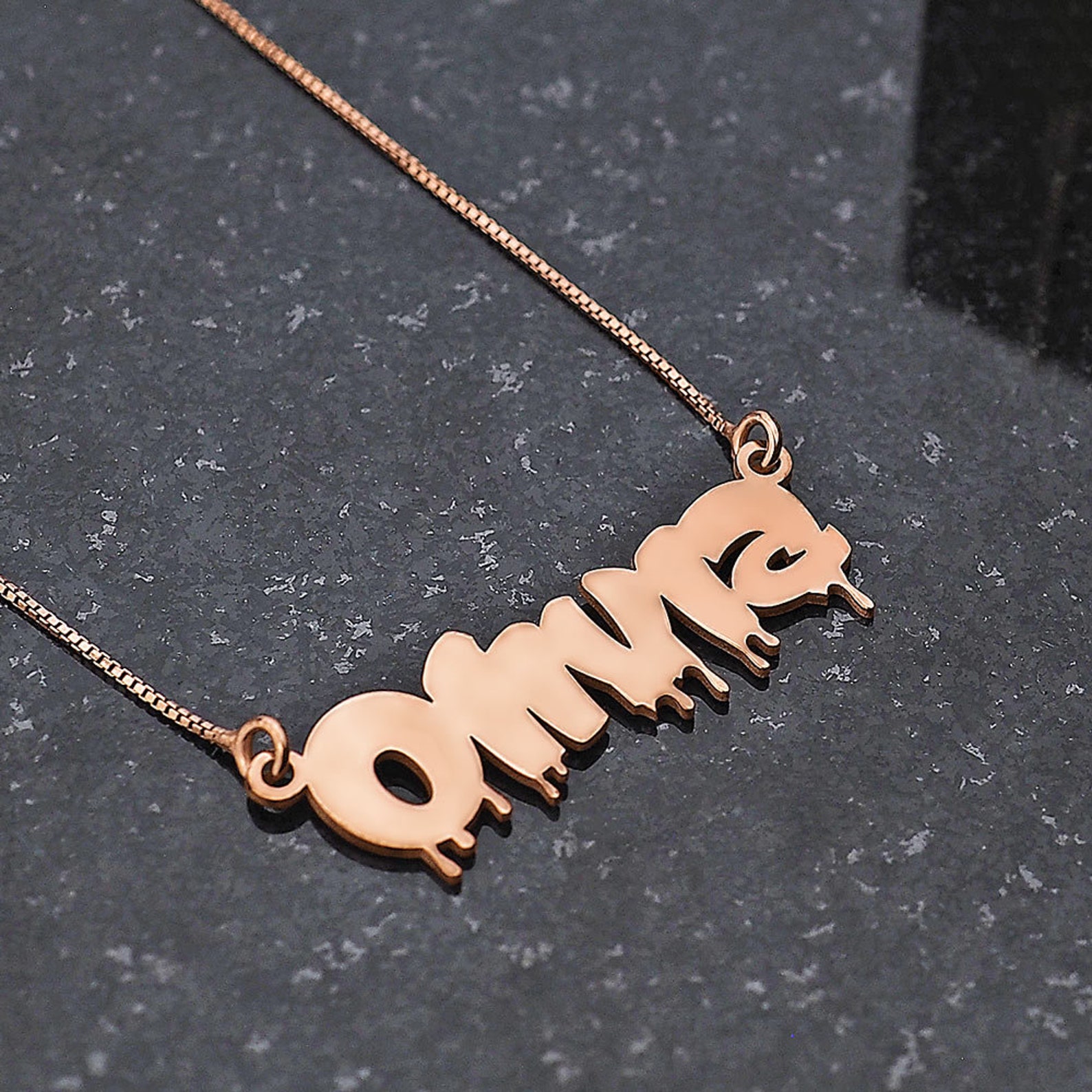 Custom Drip Bubble Nameplate - Etsy