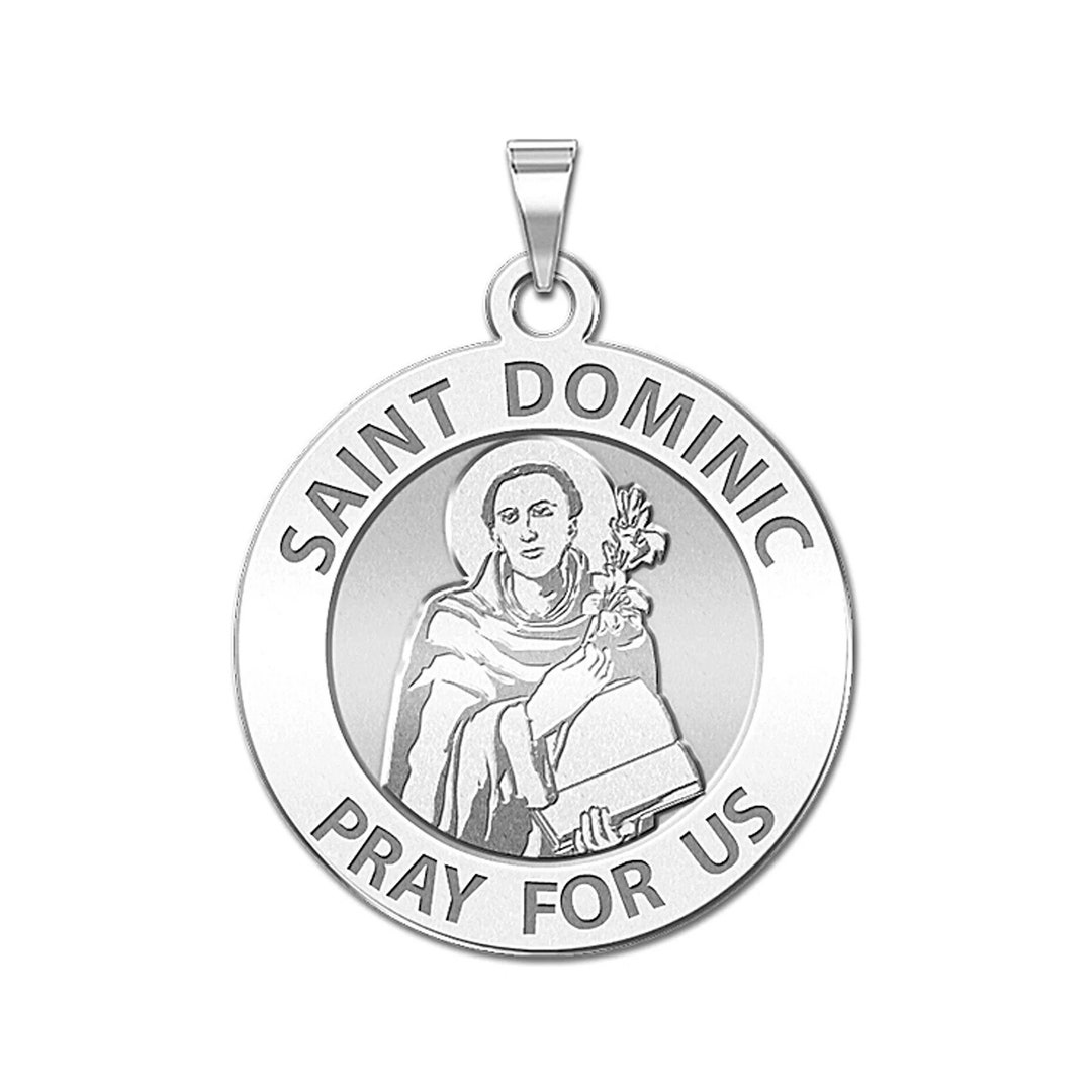 Saint Dominic Round Religious Medal - Etsy