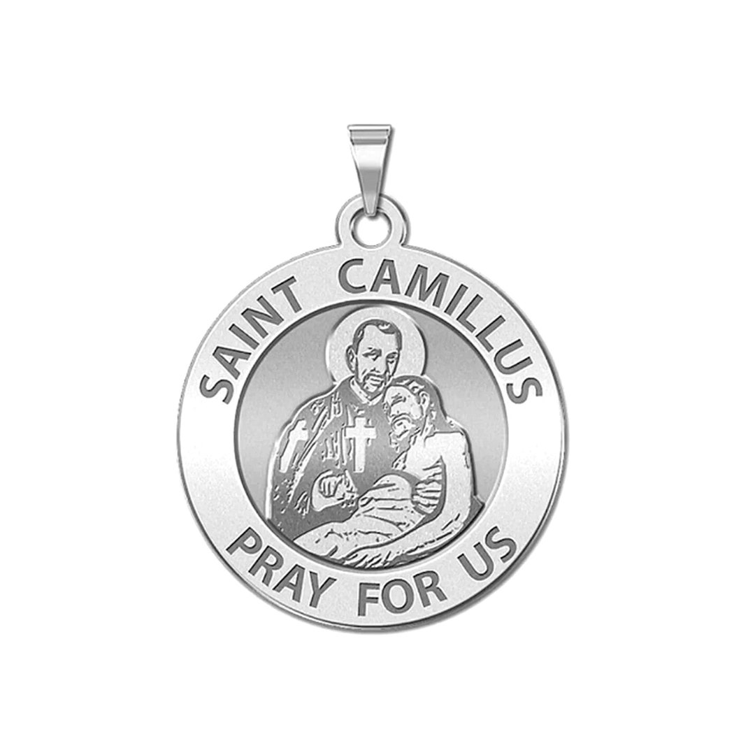 Saint Camillus Round Religious Medal - Etsy