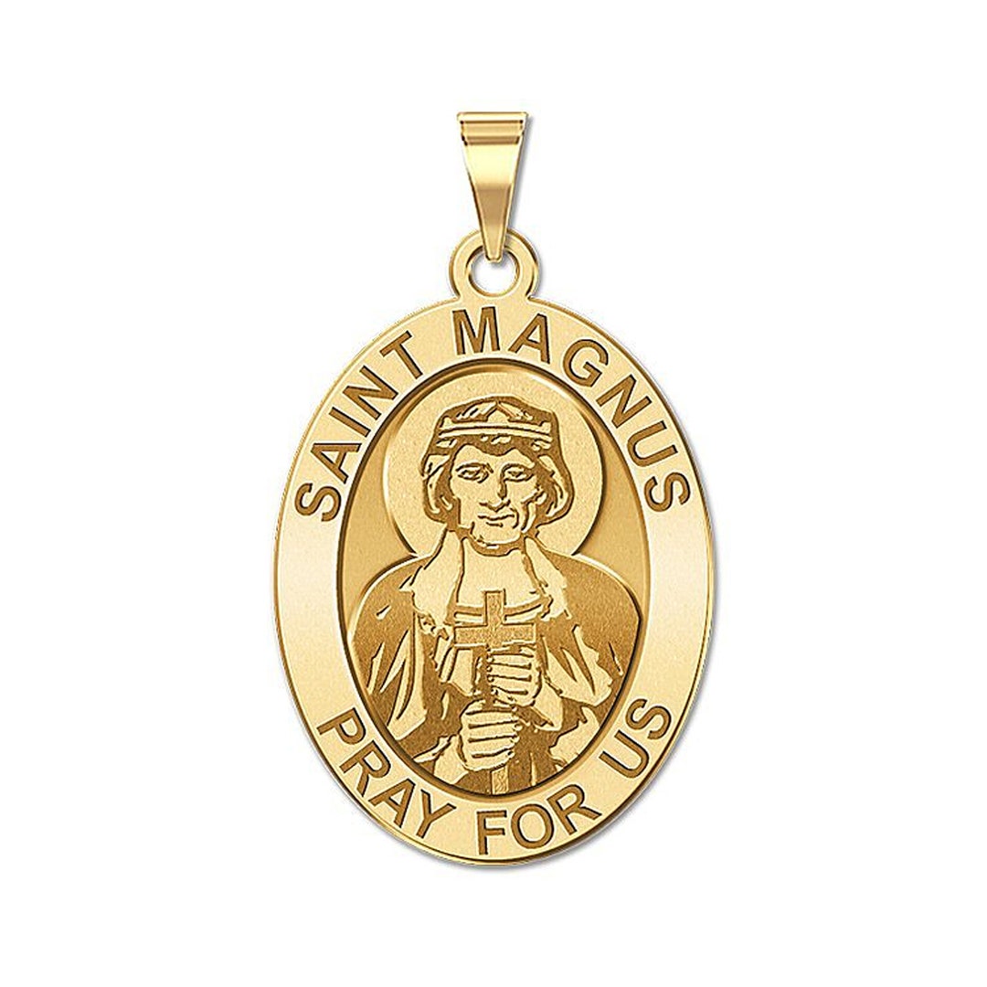 Saint Magnus OVAL Religious Medal - Etsy