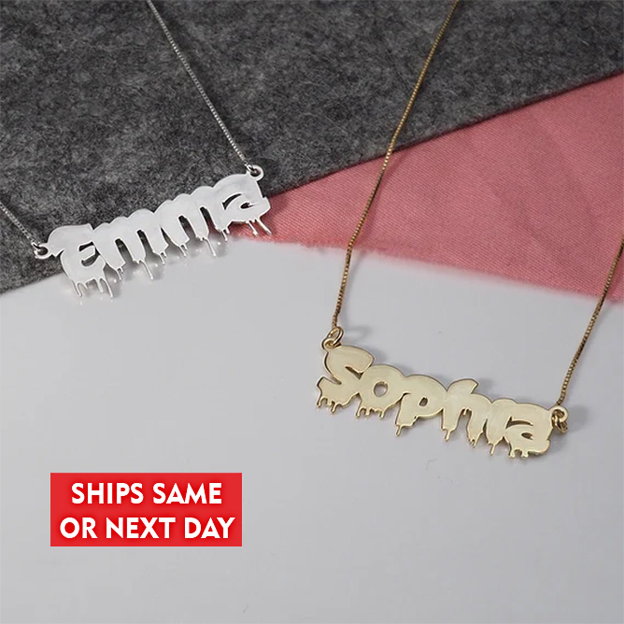 Custom Drip Bubble Nameplate - Etsy