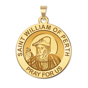 Saint William of Perth Round Religious Medal - Etsy