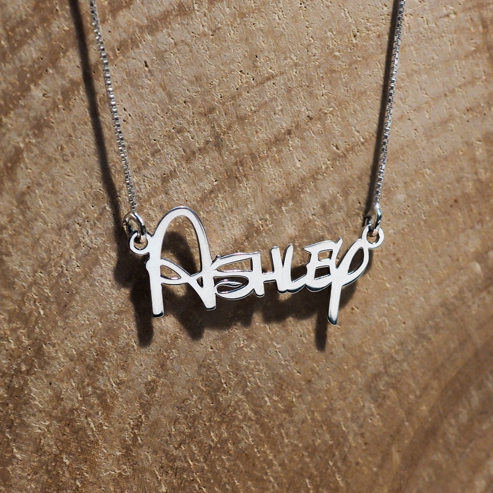 Fairy Tale Name Necklace Disney Princess Name Necklace for - Etsy
