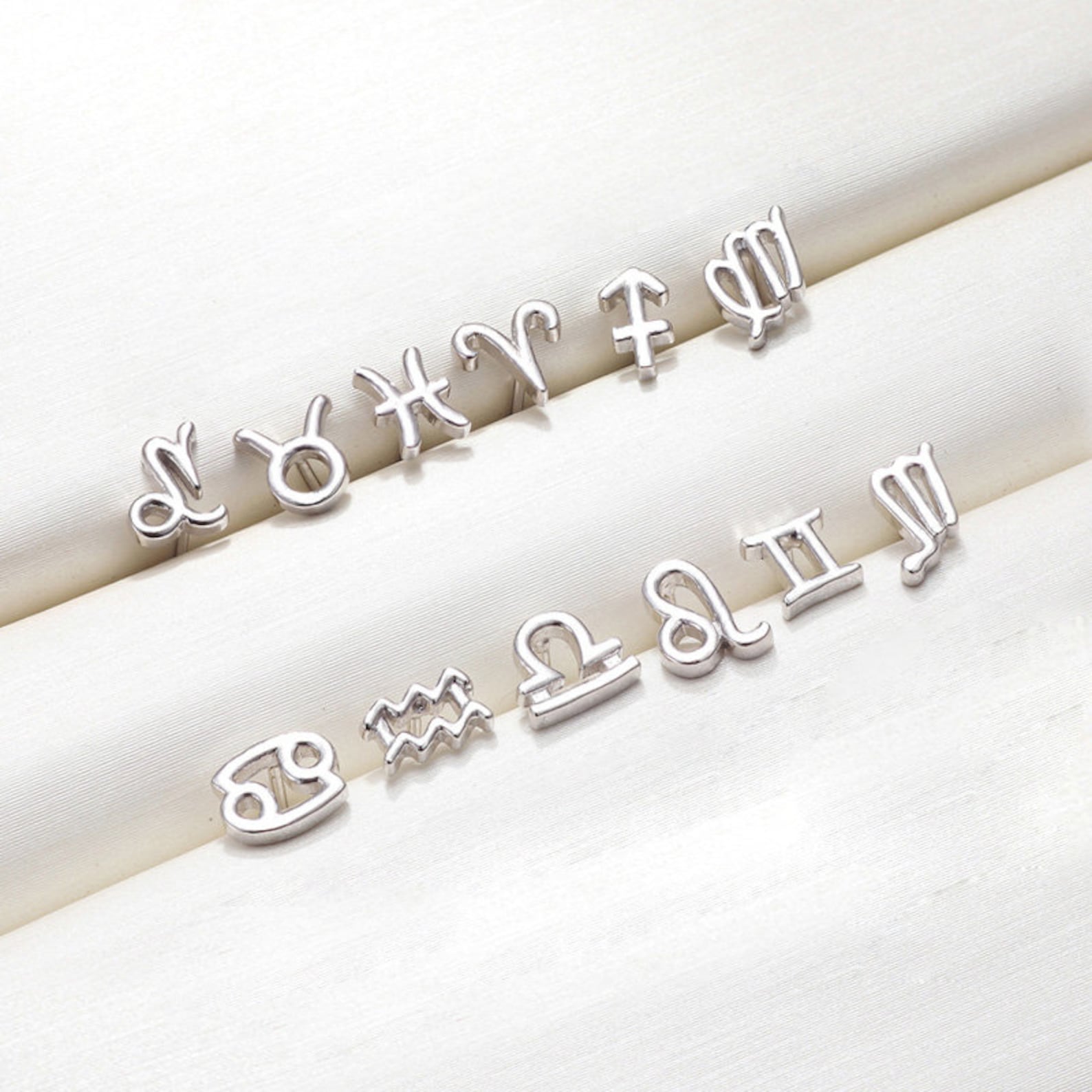 Zodiac Earrings • Horoscope Earrings • Star Sign Earrings • Zodiac Stud ...