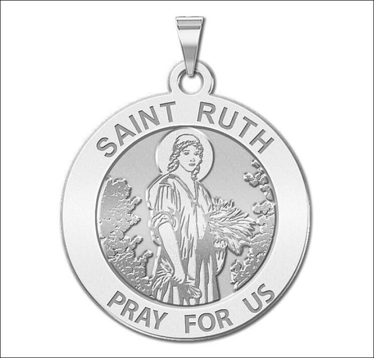 Saint Ruth Round Religious Medal | Etsy